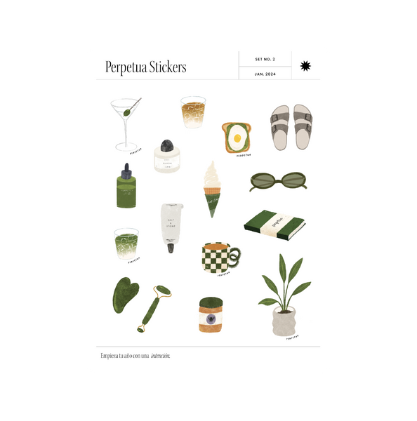 Set de Stickers Perpetua - 6 Planillas