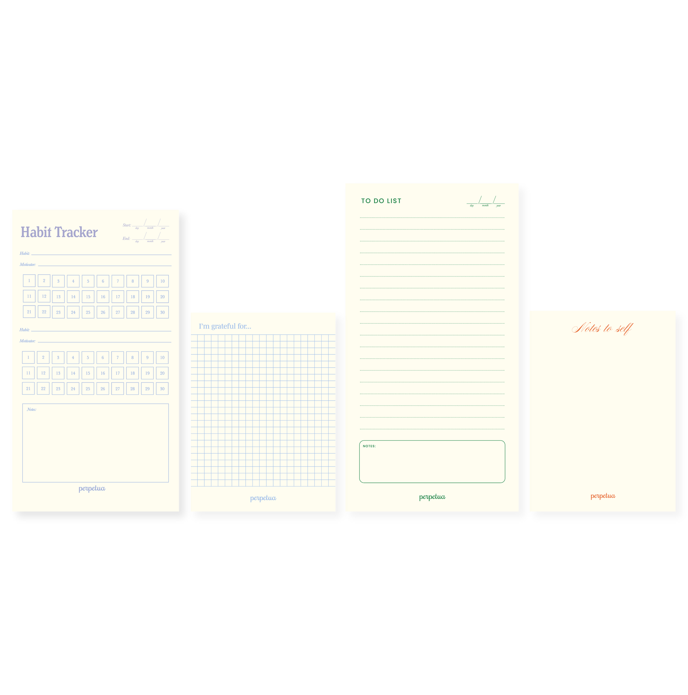 Set Notepads Perpetua